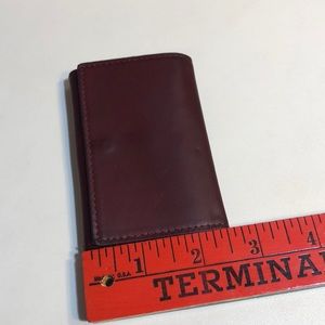 Bags | Hugo Bosca Burgundy Leather Keychain Purse | Poshmark
